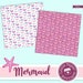 The Little Mermaid Digital Paper Princess Ariel Scrapbook - Etsy