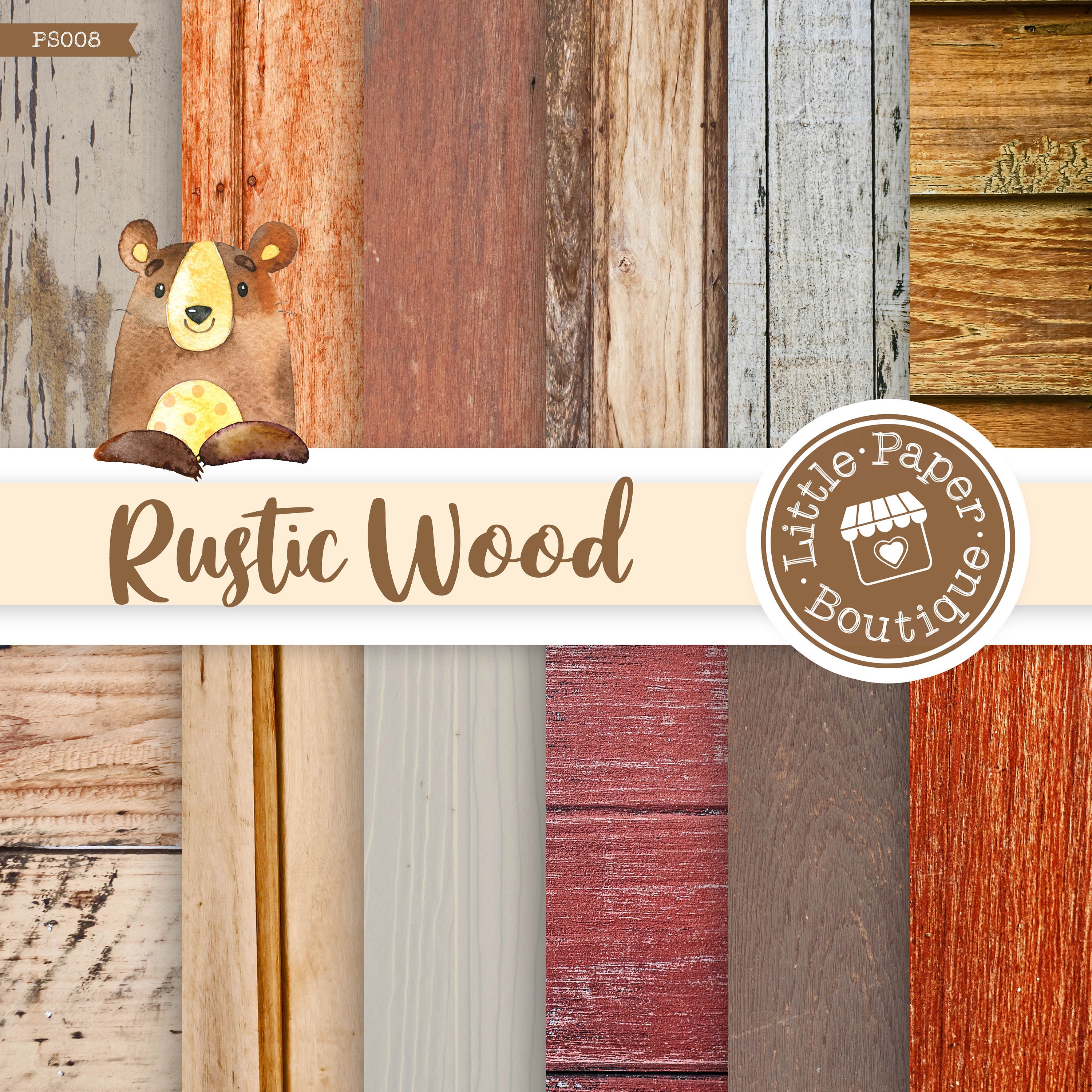 Wood Texturesdigital Paper Packwood Paperwood - Etsy