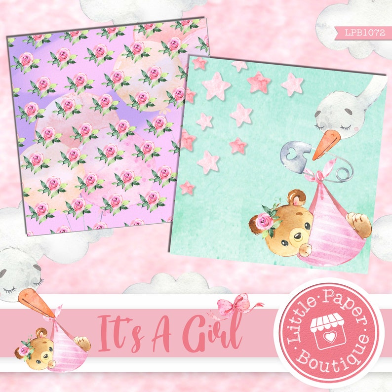Nursery Digital Papers Baby Papers Newborn Papers Nursery - Etsy