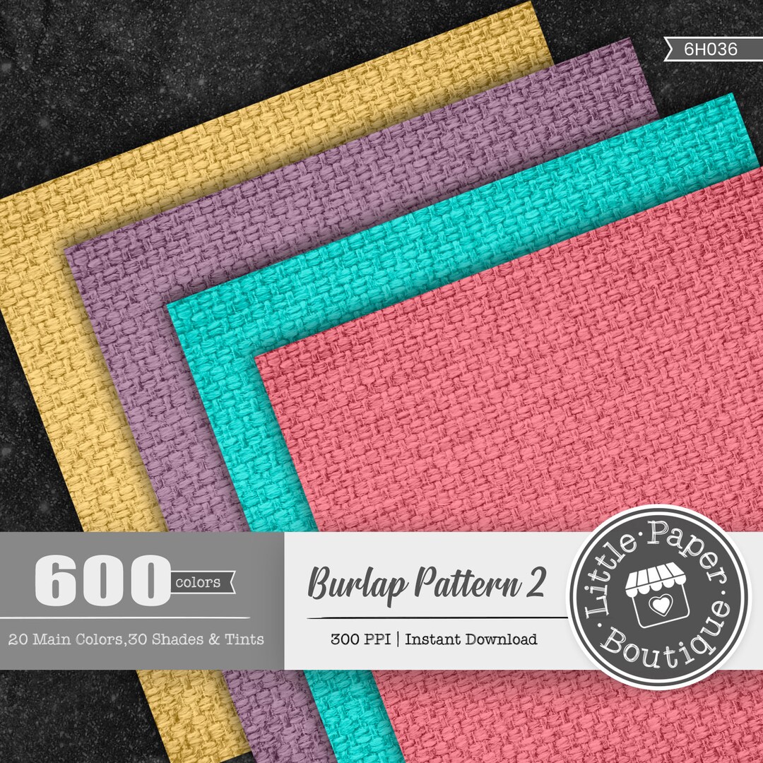 600 Burlap Texture Digital Papers, Commercial Use Instant Download ...