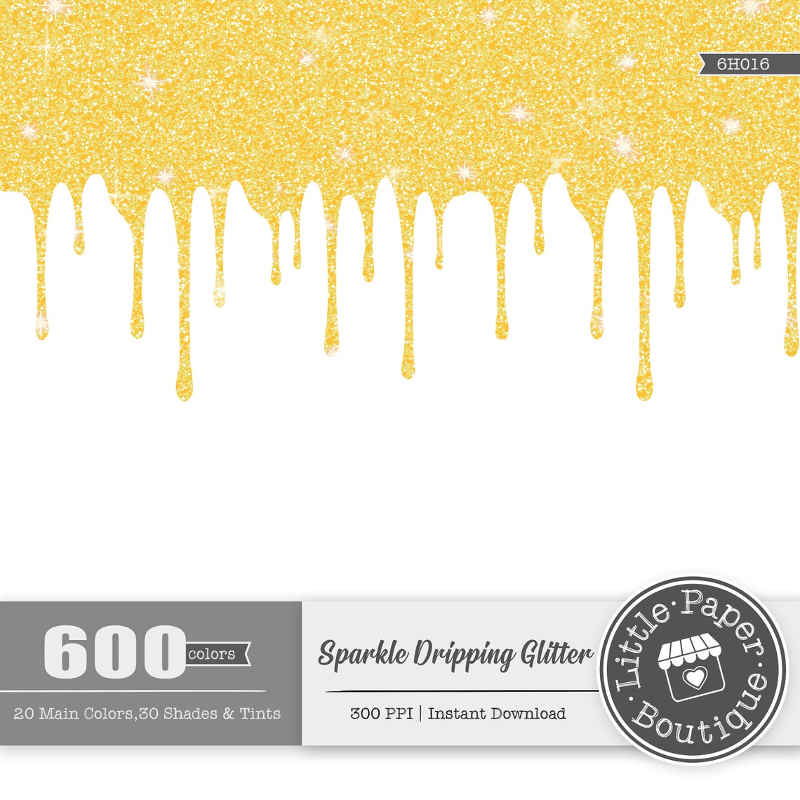 600pcs Dripping Glitter Background Digital Paper Pack for Commercial ...