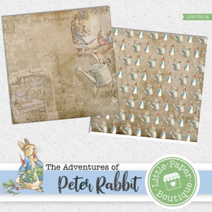 Peter Rabbit Paper Pack, Beatrix Potter, Digital Paper, Printable Paper ...