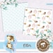 SEAMLESS Otter Scrapbook Papers,watercolor Otters,cute Otters and Sea ...