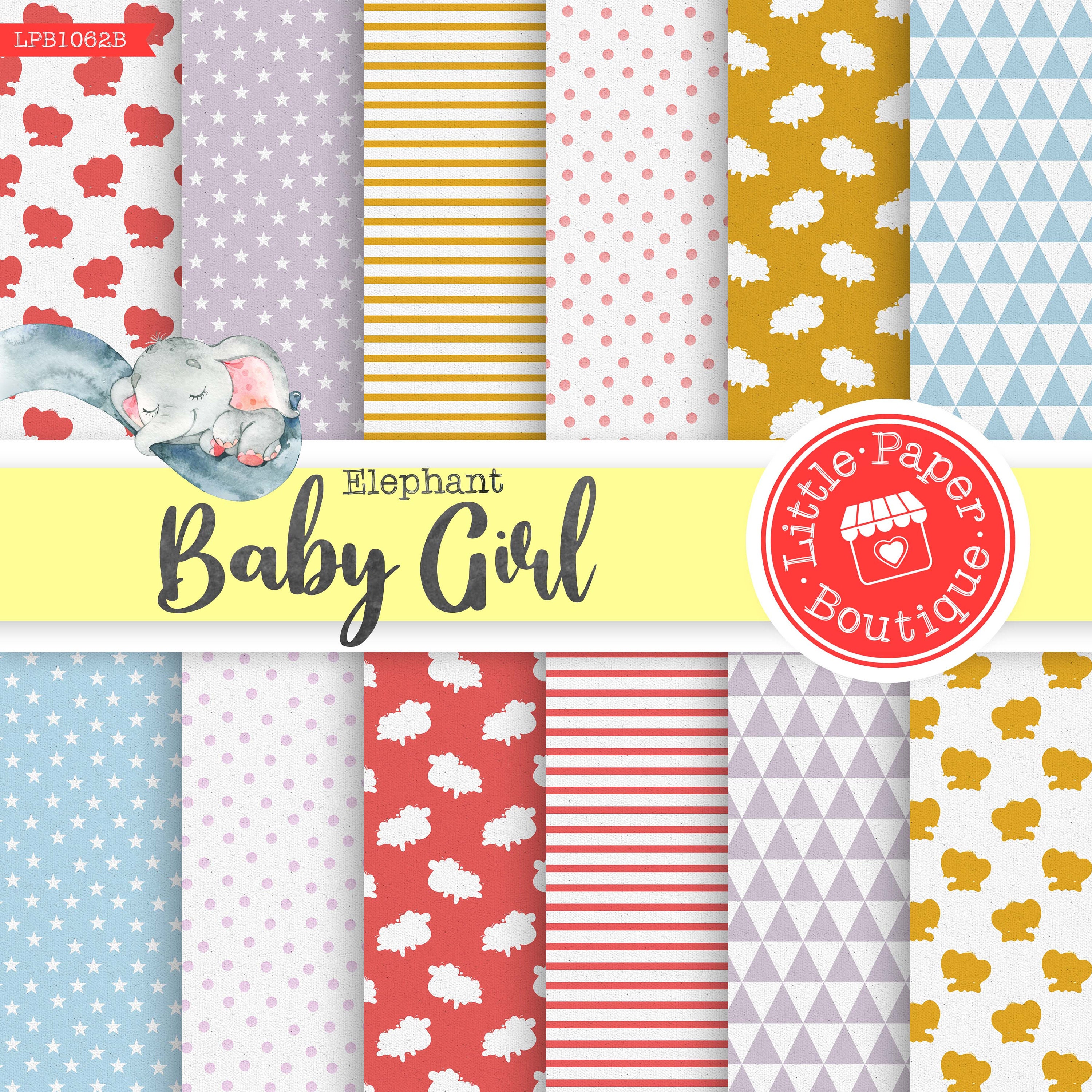 Nursery Digital Papers Baby Papers Newborn Papers Nursery | Etsy