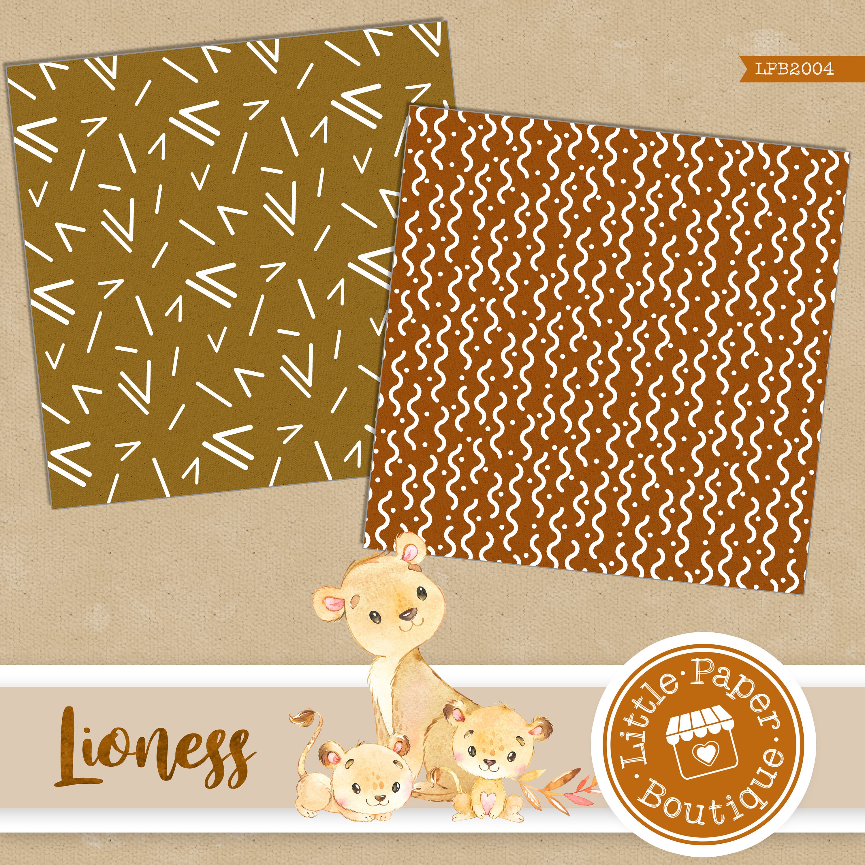 King of the Jungle Digital Paper,lion King Scrapbook Papers,africa Lion ...