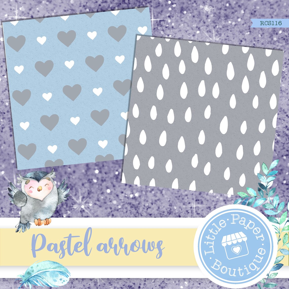 Navy Blue and Gray Digital Paper Patterns Scrapbook Papers | Etsy