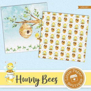 Busy Bee Digital Paper, Scrapbook Papers, Background, Polka Dots ...