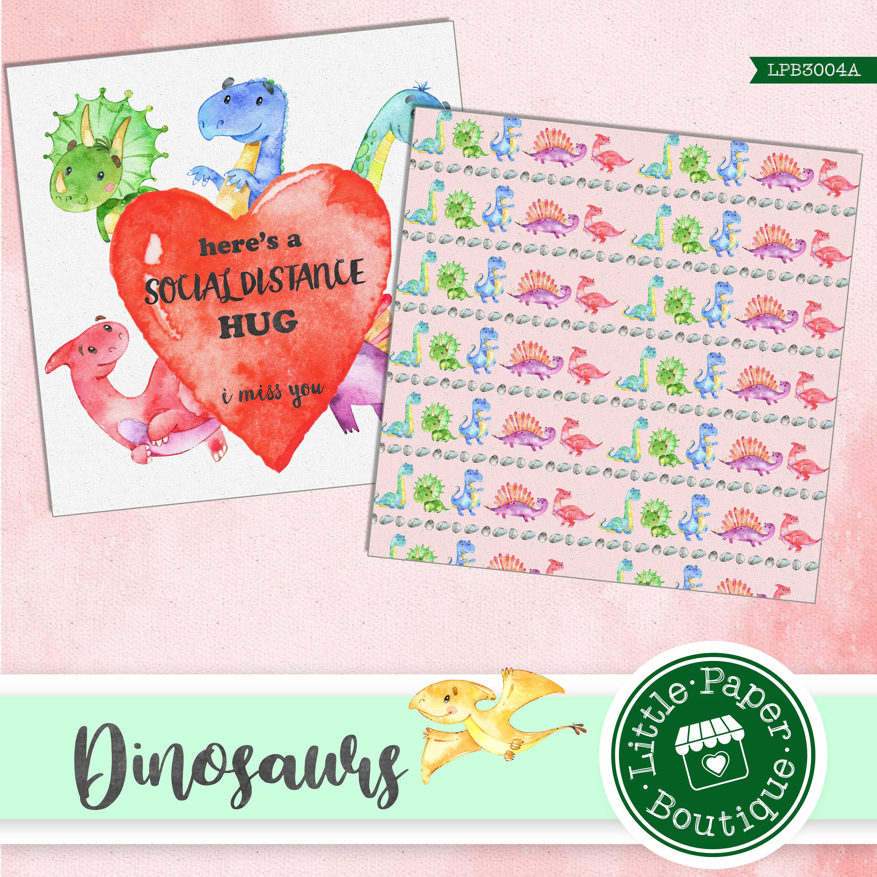 Quarantine Dinosaur Papers Stay Home Social Distancing Tags | Etsy