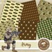 US Army Digital Paper, Army Theme Scrapbook, Military Scrapbook ...