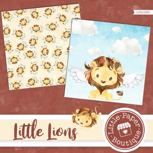 Baby Safari Digital Papers Lion Birthday Digital Paper,birthday Pattern ...