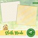 Sloths Digital Papers, Cute Sloths, Sloths Pattern, Summer Digital ...
