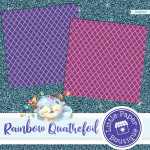 Quatrefoil Digital Paper Pack Digital Scrapbook Papers Pastel ...