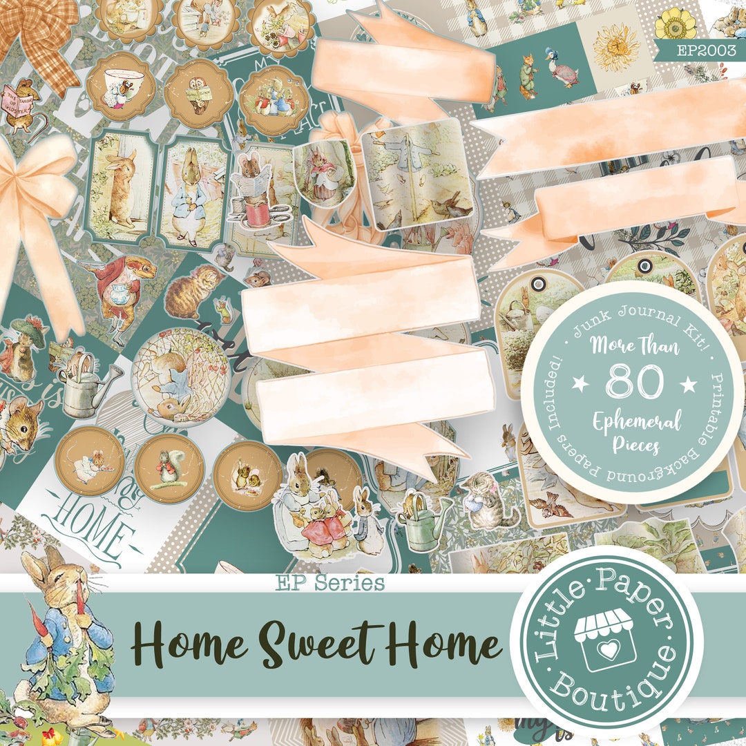 Peter Rabbit Paper Pack, Beatrix Potter, Digital Paper, Printable Paper ...