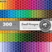 300 Honeycomb Digital Papers, Commercial Use Instant Download Rainbow ...