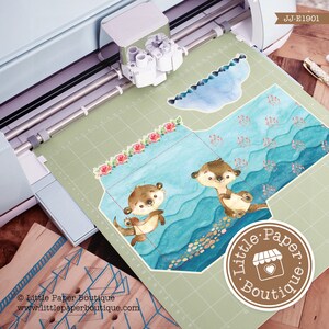 Sea Otters Family Digital Junk Journal Kit (FULL KIT) With Scrapbook ...