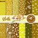 Sloths Digital Papers, Cute Sloths, Sloths Pattern, Summer Digital ...
