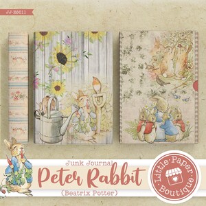 Peter Rabbit by Beatrix Potter Digital Junk Journal Kit (FULL KIT) With ...