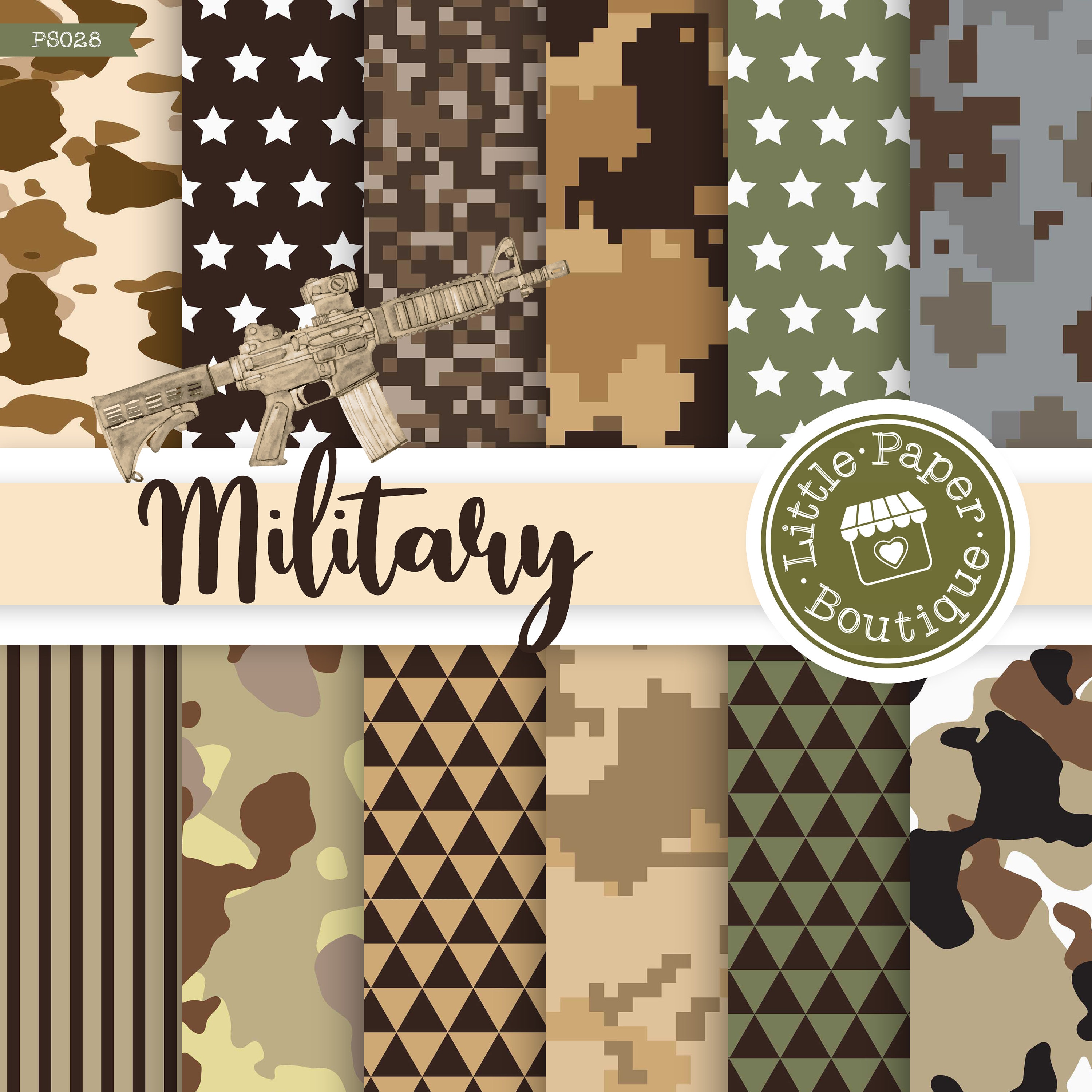Camouflage Cardstock Paper