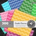 300 Chevron Digital Paper, Rainbow Chevron Backgrounds, Zig Zag, Bright ...