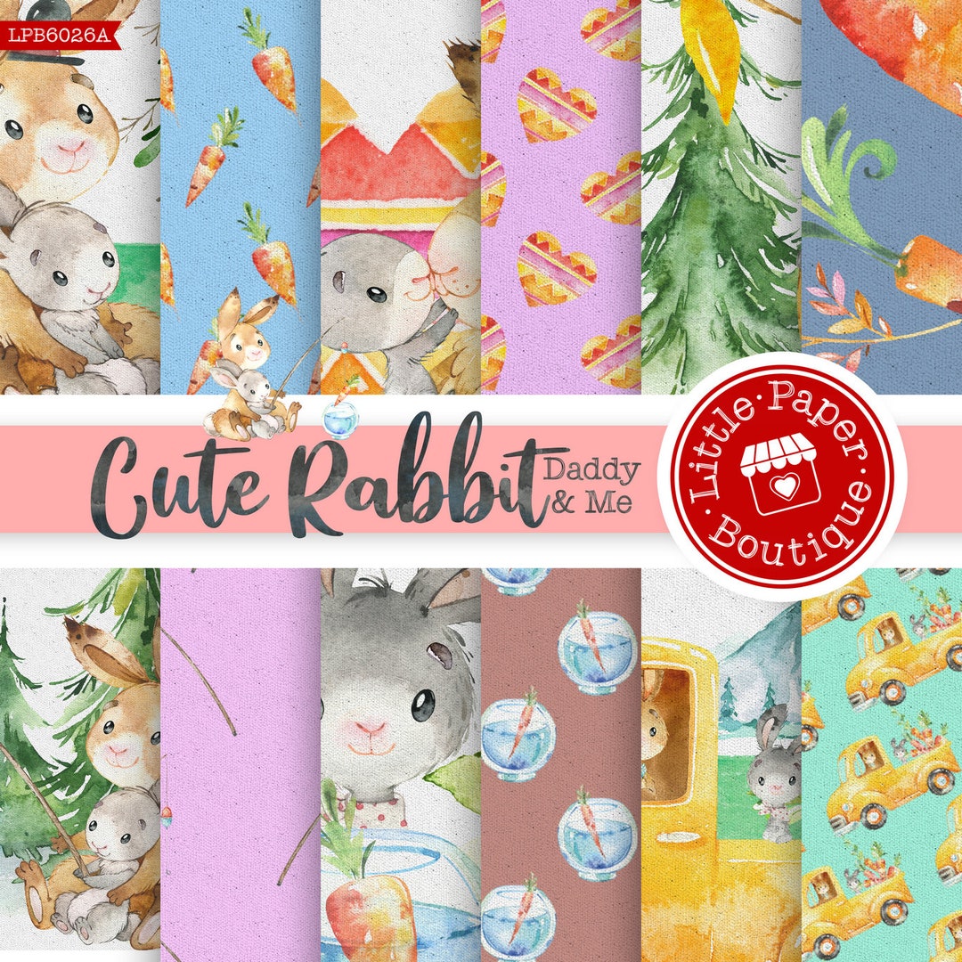 Woodland Animals Digital Paper, Commercial Use, Scrapbook Papers ...