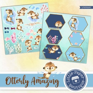 Otter Printable Paper Otter Downloadable Paper Otter Digital Paper ...