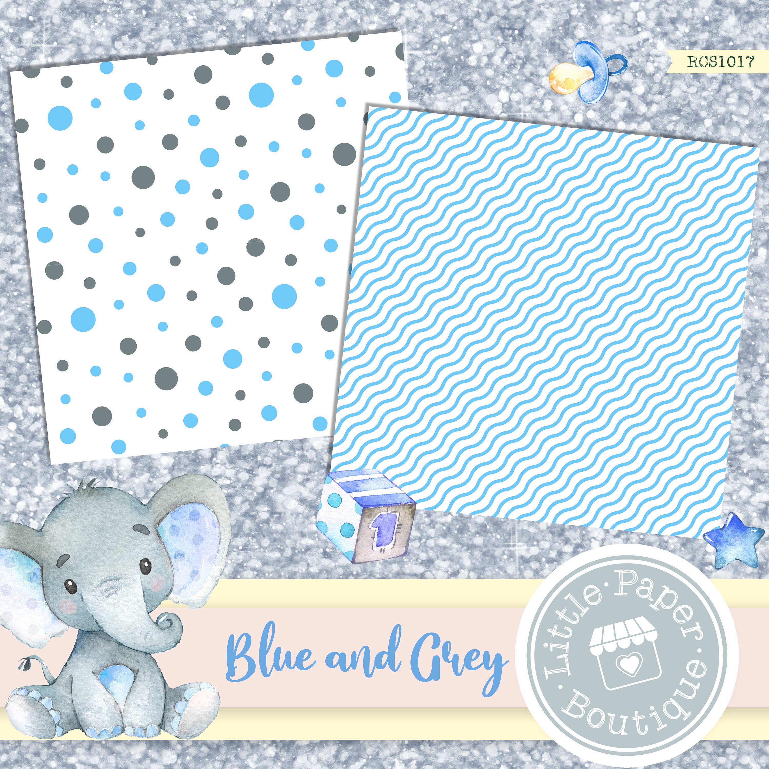 Baby Blue Digital Paper Blue Grey Baby Boy Digital Paper - Etsy