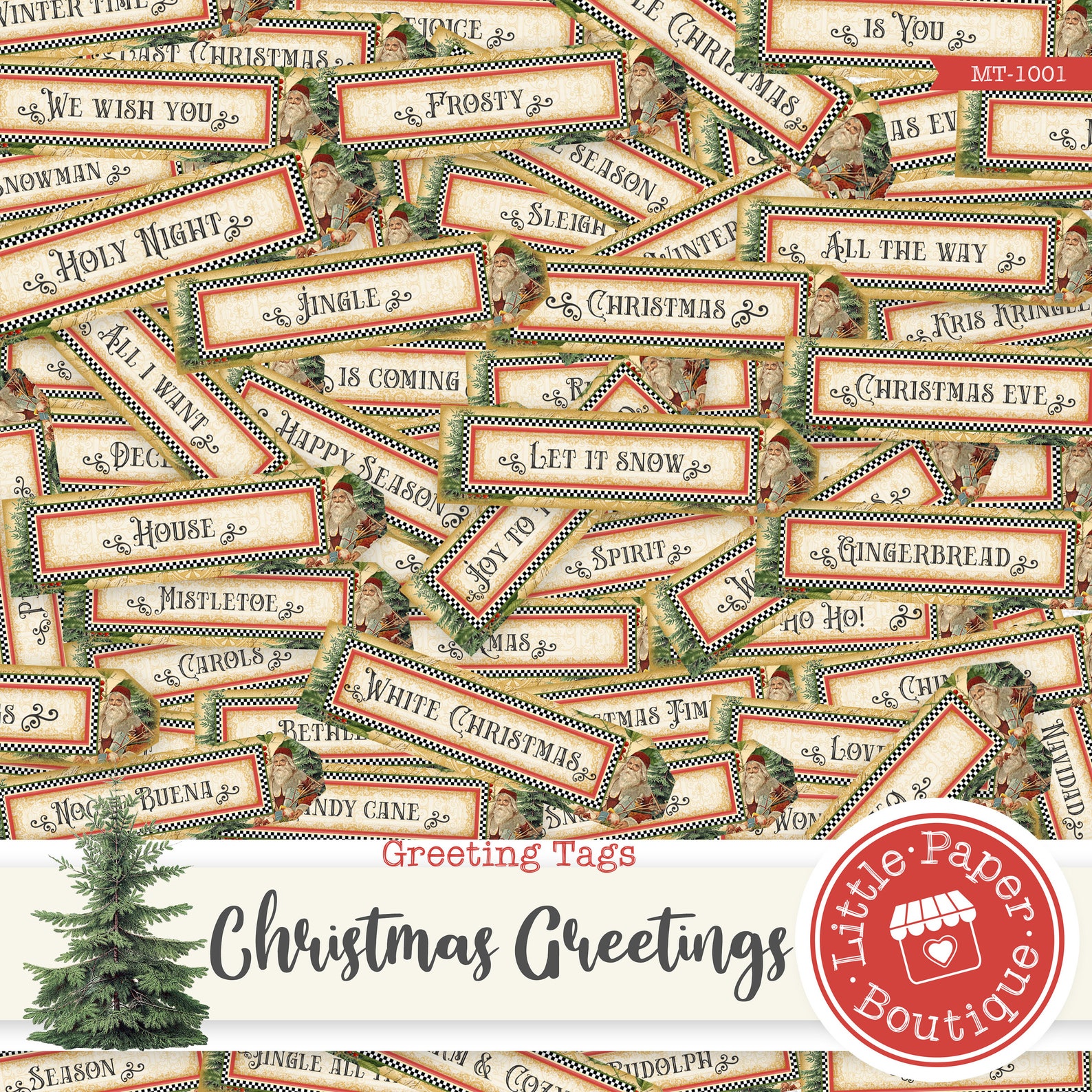 Junk Journal Labels, Quotes, Christmas Words, Printable Digital Collage ...