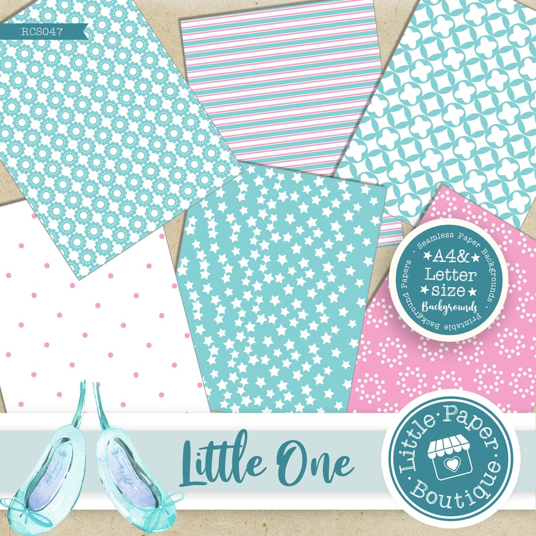 SEAMLESS Baby Boy Digital Paper,baby Shower Scrapbook, Blue & Grey ...