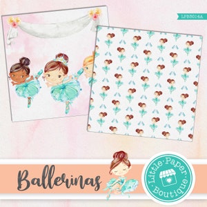 Ballerina Tutu Paper, Digital Ballerina Paper, Ballerina Dancing ...