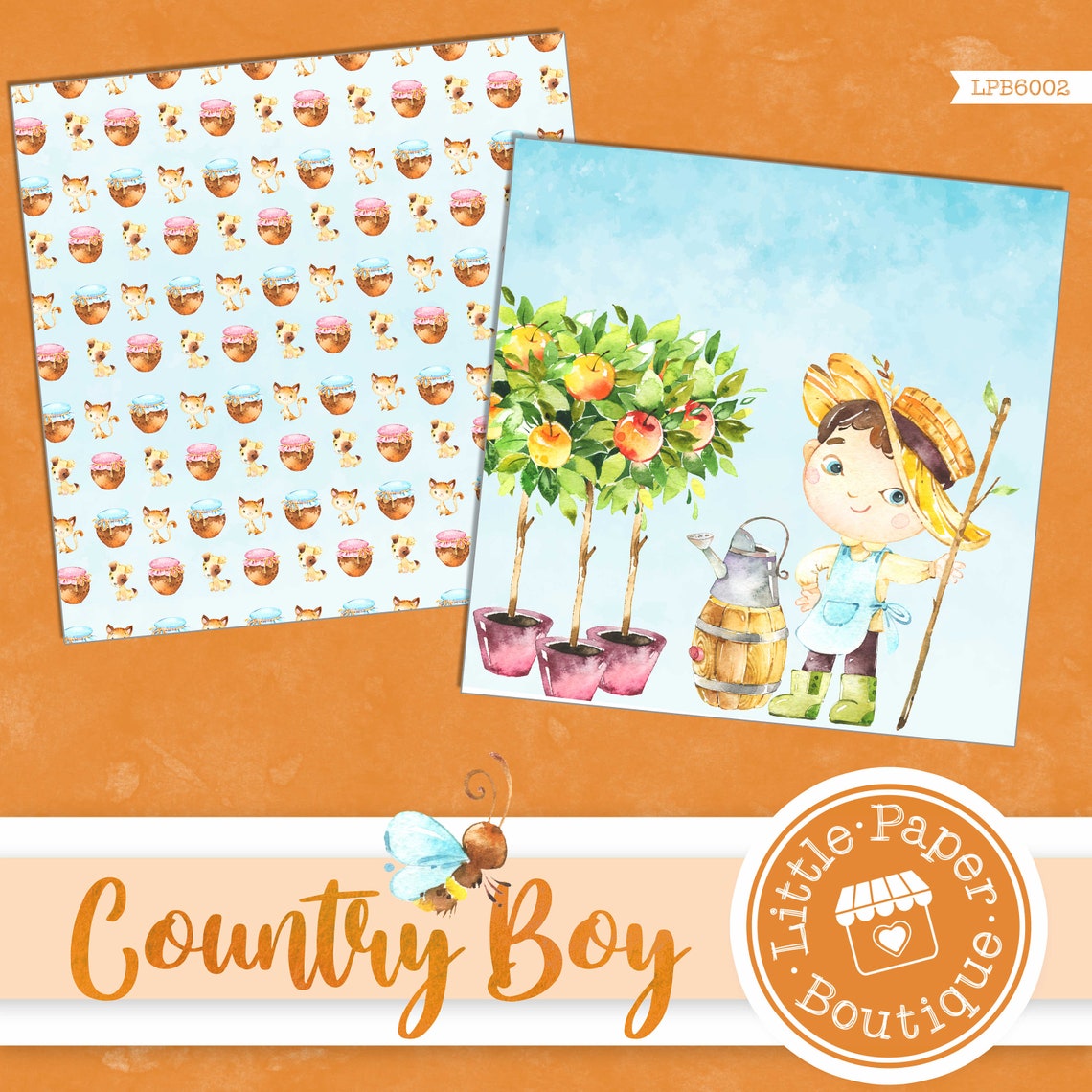 Farm Digital Paper Farm Animal Digital Paper Red Tractor - Etsy