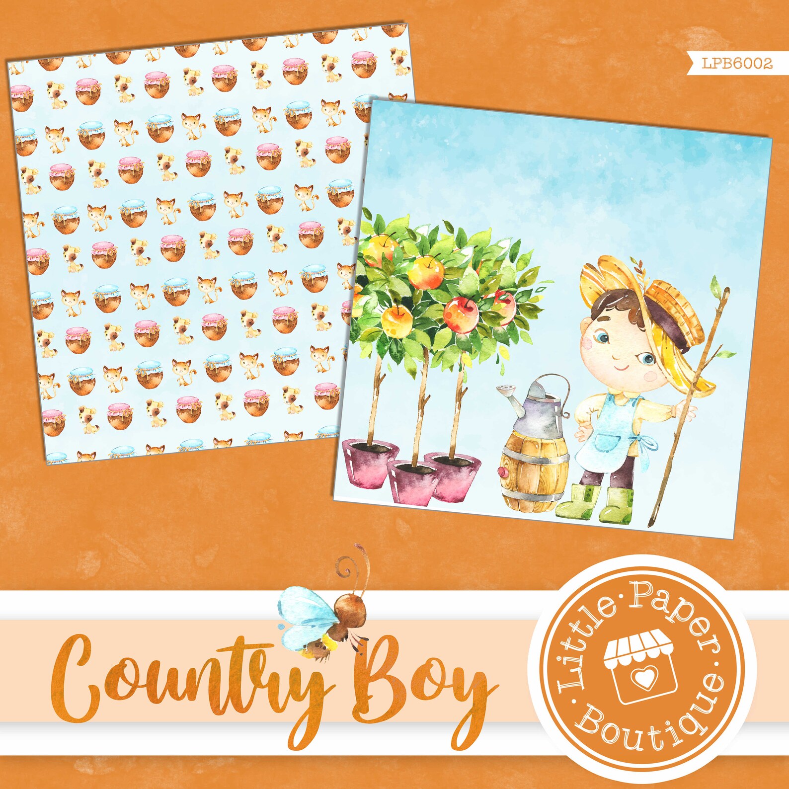 Farm Digital Paper Farm Animal Digital Paper Red Tractor - Etsy