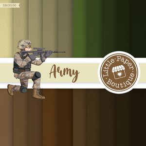 US Army Digital Paper, Army Theme Scrapbook, Military Scrapbook ...