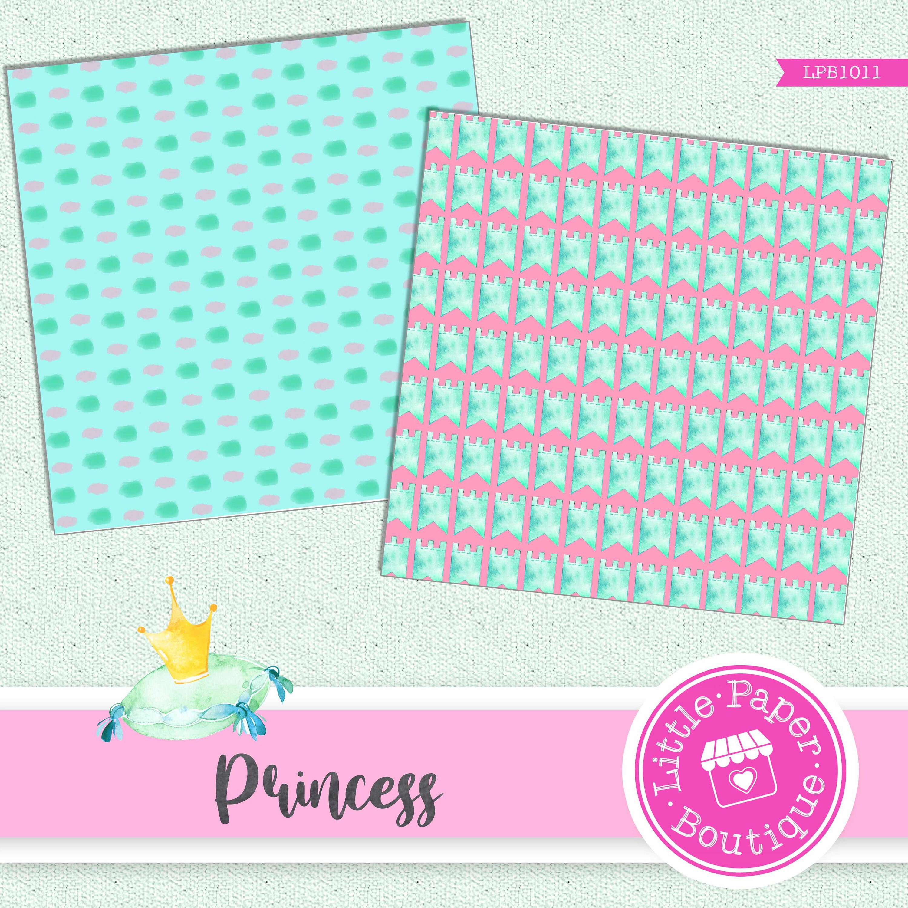 Princess Digital Paper Princess Printable Paper Princess | Etsy