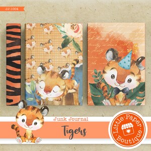 Tiger Jungle Digital Junk Journal Kit FULL KIT Bumble Bees and Hives ...