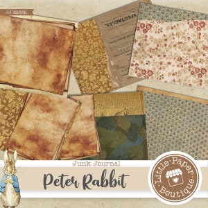 Peter Rabbit by Beatrix Potter Digital Junk Journal Kit (FULL KIT) With ...