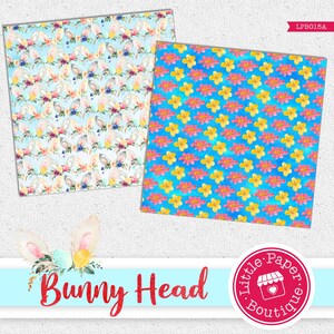 Easter Digital Paper Bunny Pattern Carrot Background Chick Easter ...