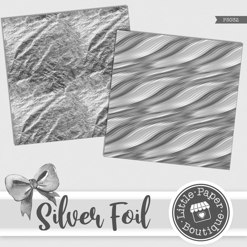 Foil Digital Paper Digital Paper Metallic Foil Clipart Foil Texture ...