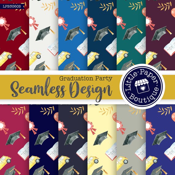 Graduation Digital Papers Graduation Papers Graduation | Etsy