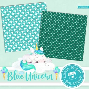 Unicorn Digital Paper,scrapbook Paper, Whimsical Digital Paper, Unicorn ...