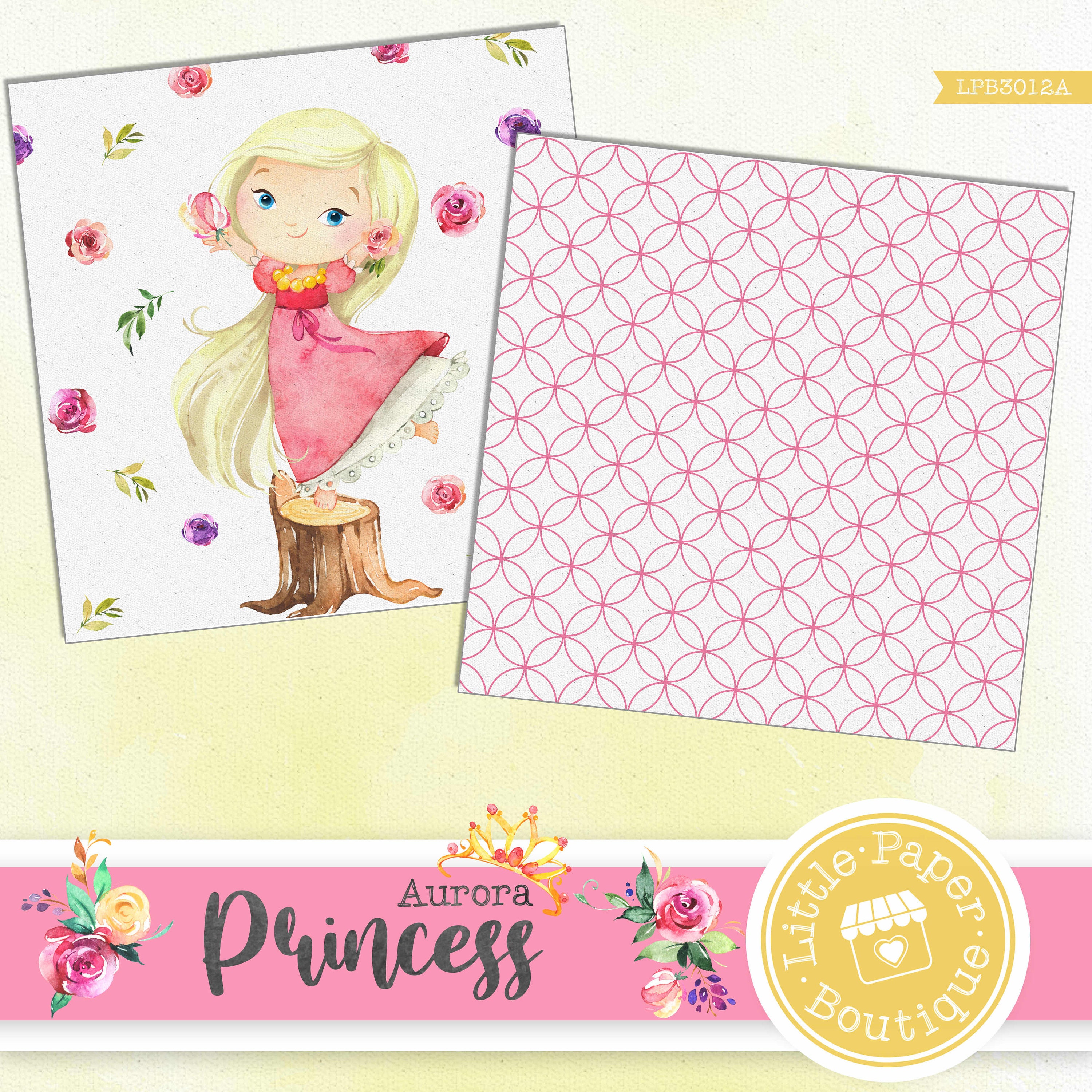 Princess Aurora Sleeping Beauty Briar Rose Watercolor - Etsy