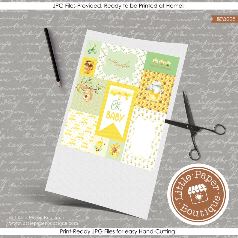 Honey Bee Paper Pack, Honey Bee, Digital Paper, Printable Paper ...