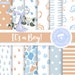 Baby Boy Digital Paper, SEAMLESS Little Boy Digital Paper,digital Paper ...