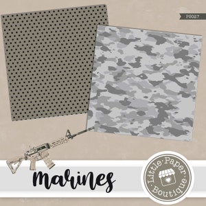 Military Paper,military Scrapbook,camo Paper,digital Scrapbook ...