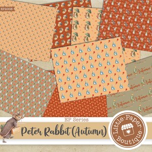 Peter Rabbit Paper Pack, Beatrix Potter, Digital Paper, Printable Paper ...