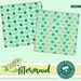 Golden Mermaid Digital Paper Mermaid Patterns Pink and - Etsy