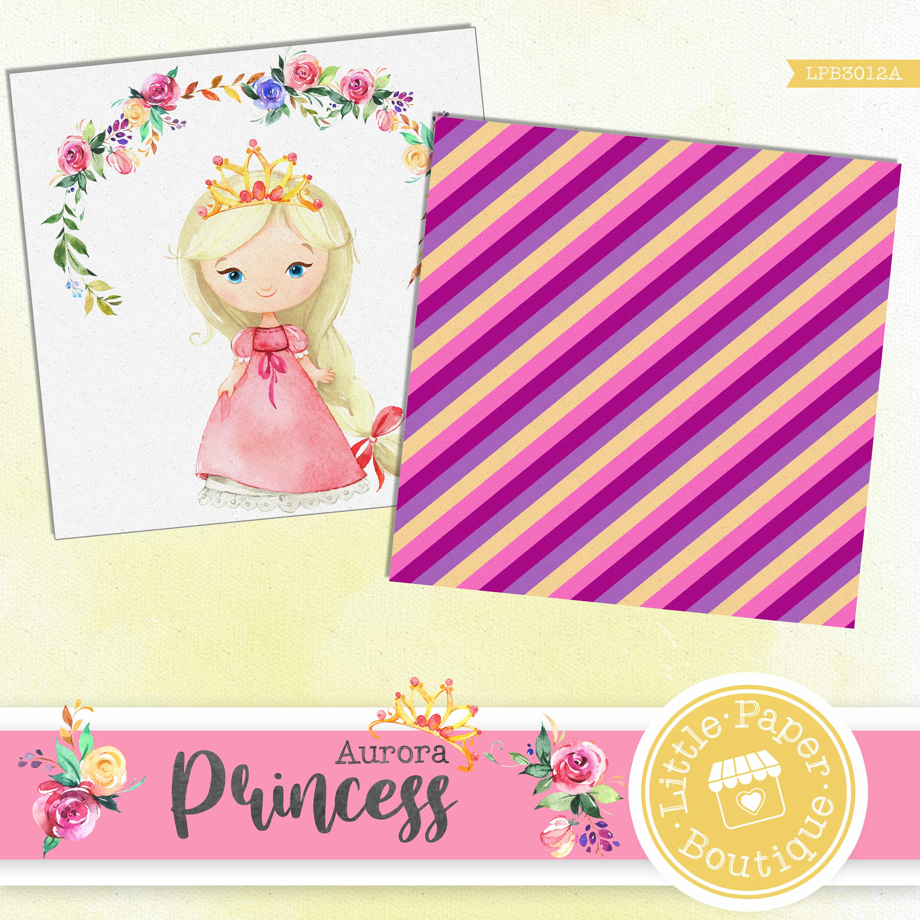 Princess Aurora Sleeping Beauty Briar Rose Watercolor - Etsy