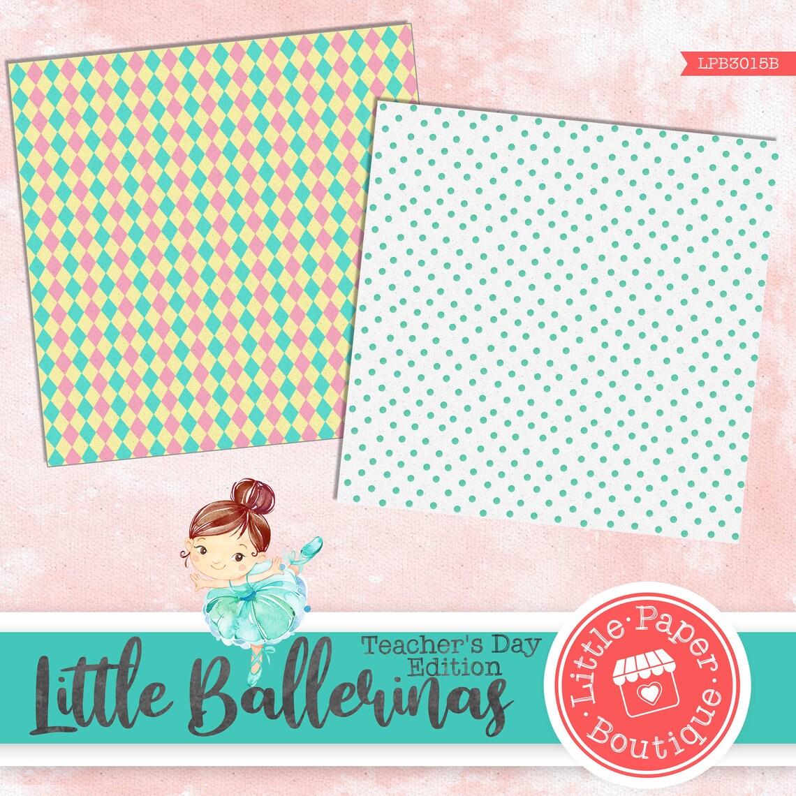 Ballet Digital Paper Ballerina Pattern Ballet Dancer - Etsy