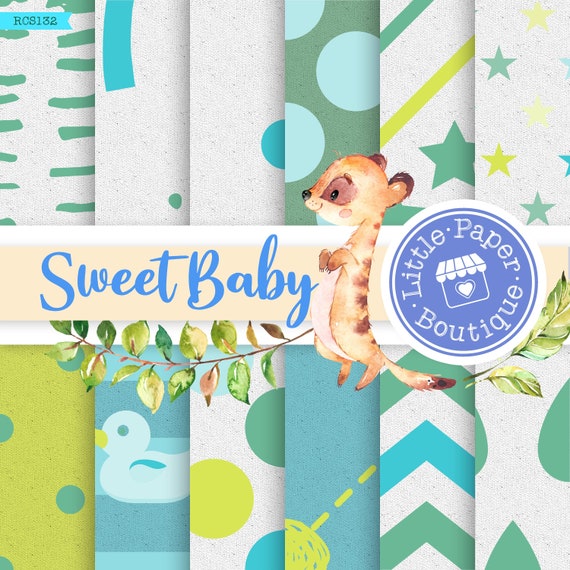 Baby Blue Digital Paper Blue Grey Baby Boy Digital Paper | Etsy
