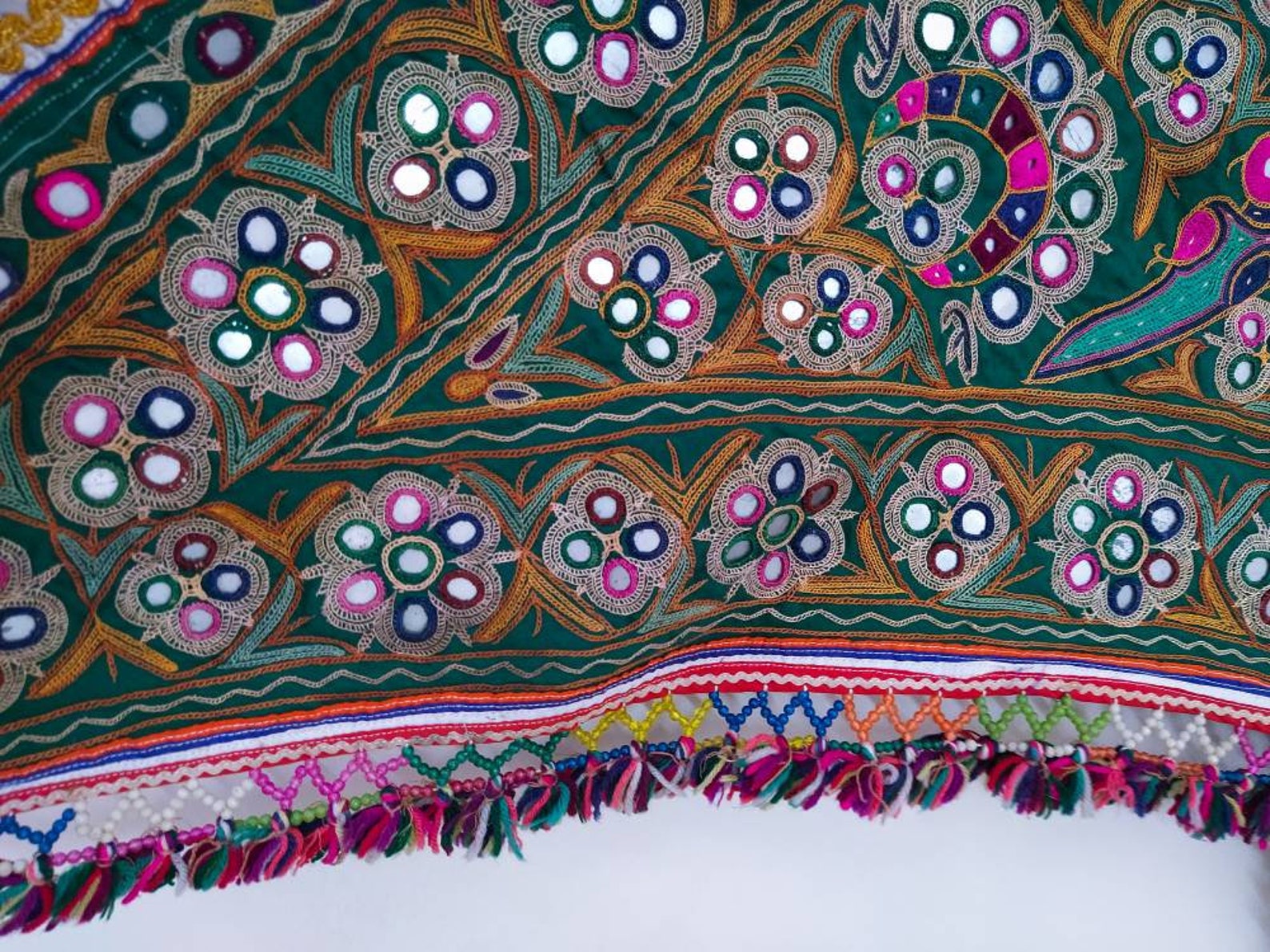 Antique Ethnic Gypsy Bohemian Tribal Mirror Work | Etsy