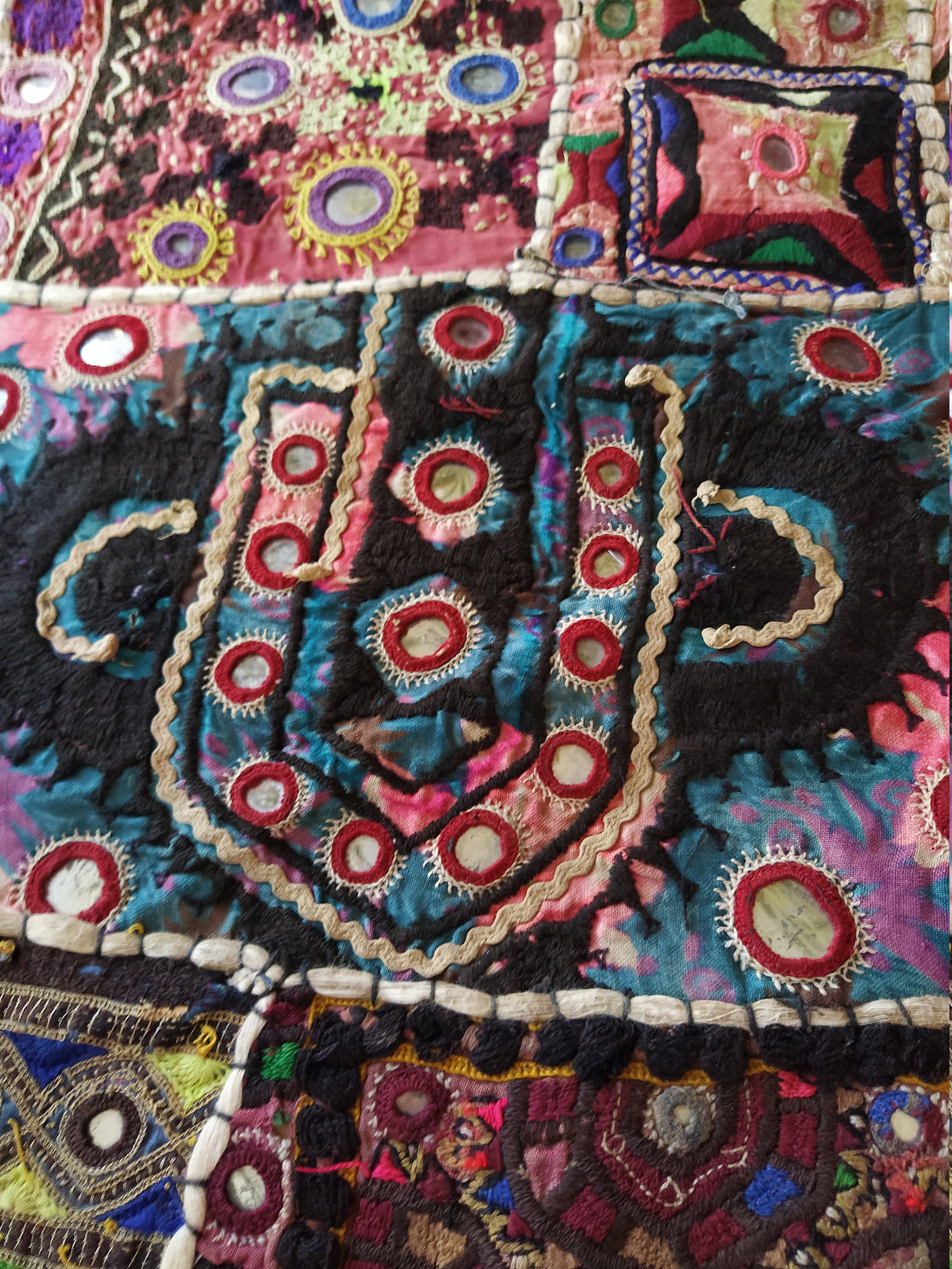 Pakistani rug pakistani tapestry patchwork rug mirror | Etsy